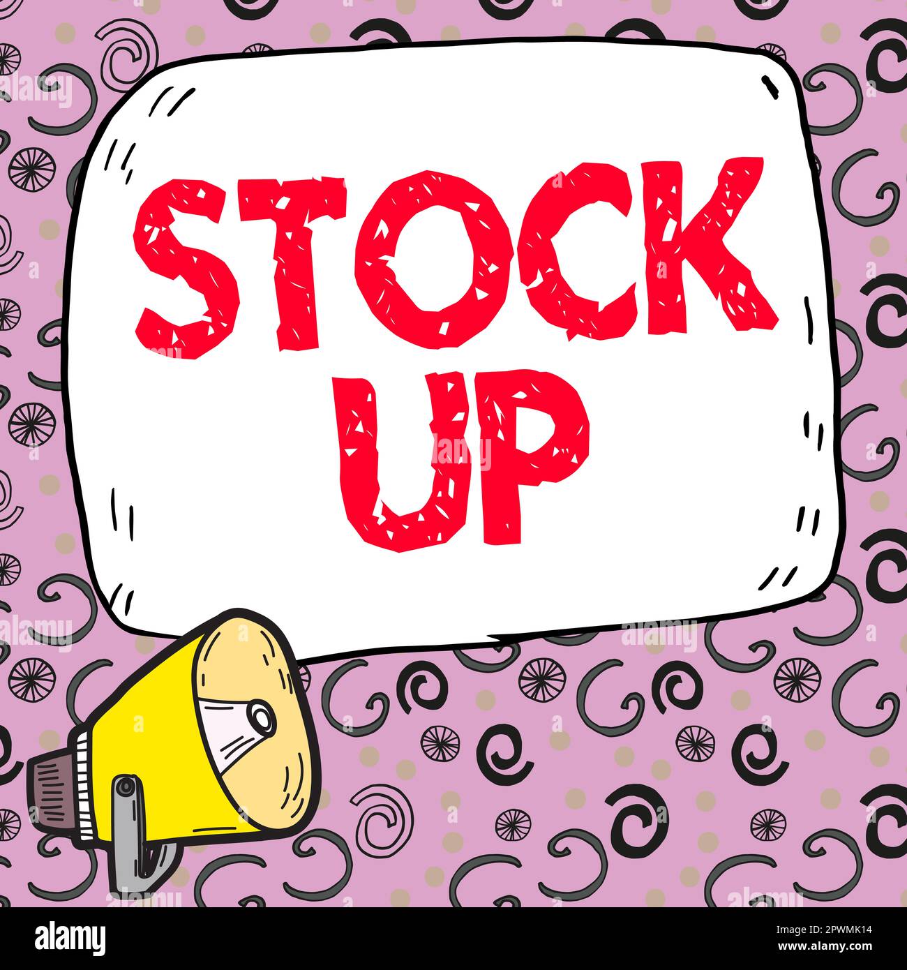 Conceptual caption Stock Up, Business approach buy large amount ...