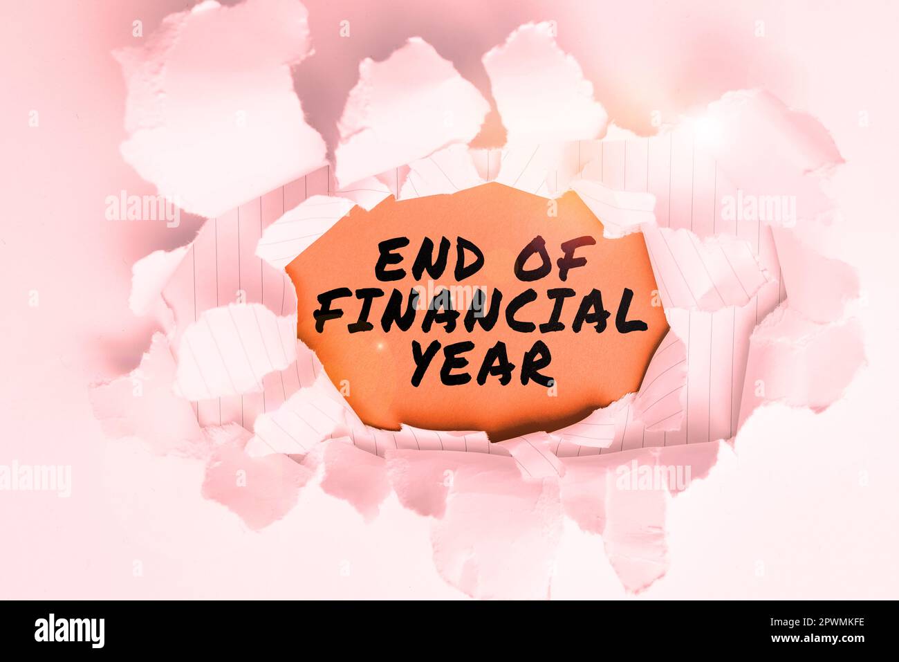 Conceptual caption End Of Financial Year, Word Written on Revise and ...