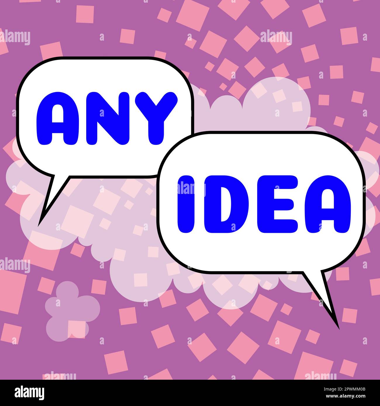 Text sign showing Any Idea, Conceptual photo Asking people if they have ...