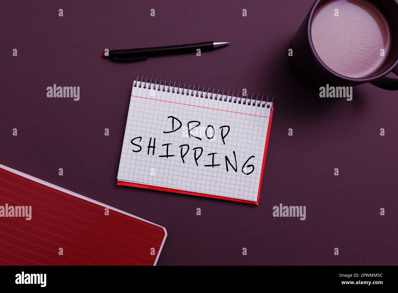 Sign displaying Drop Shipping, Concept meaning to send goods from a ...