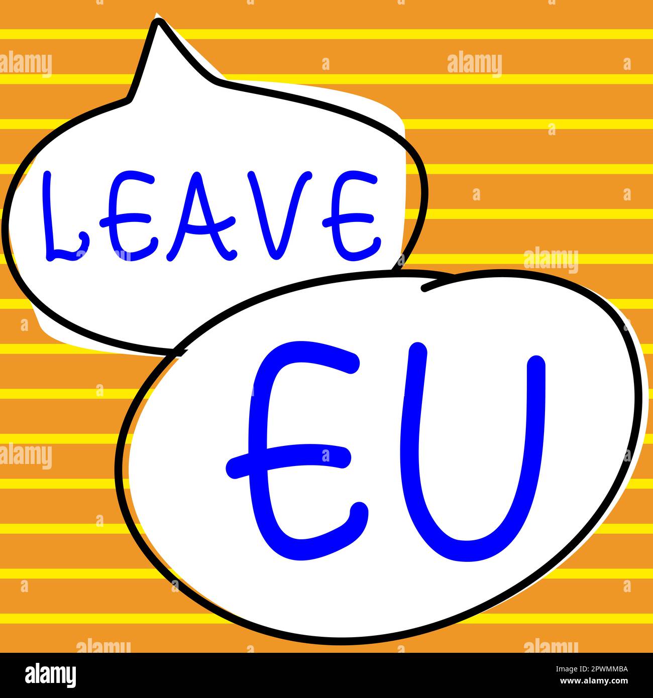 Hand writing sign Leave Eu, Business approach An act of a person to ...