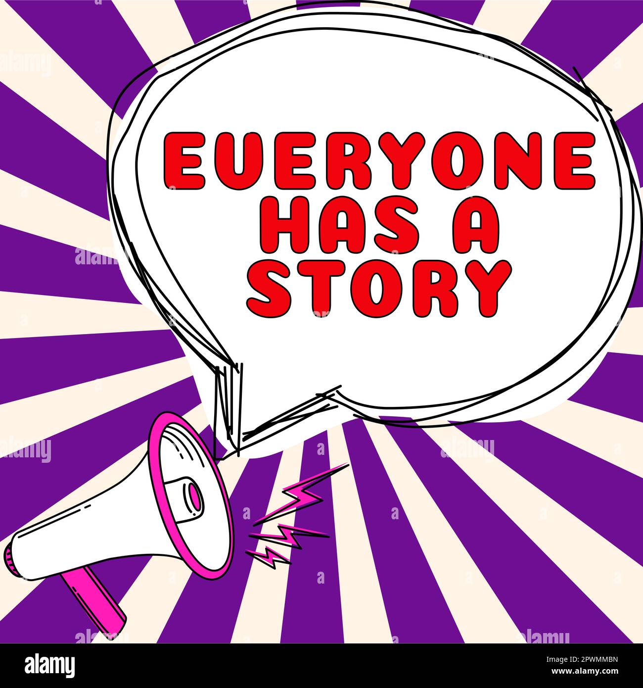 Inspiration showing sign Everyone Has A Story, Concept meaning ...