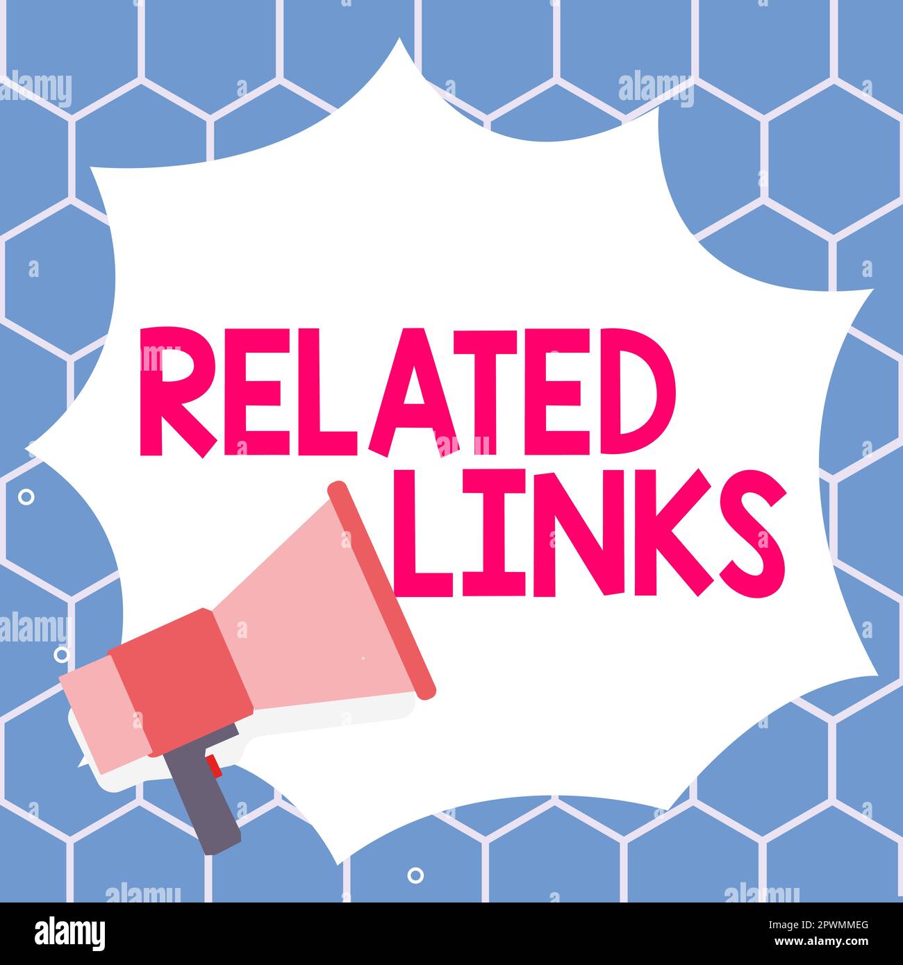 Text sign showing Related Links, Business concept Website inside a ...