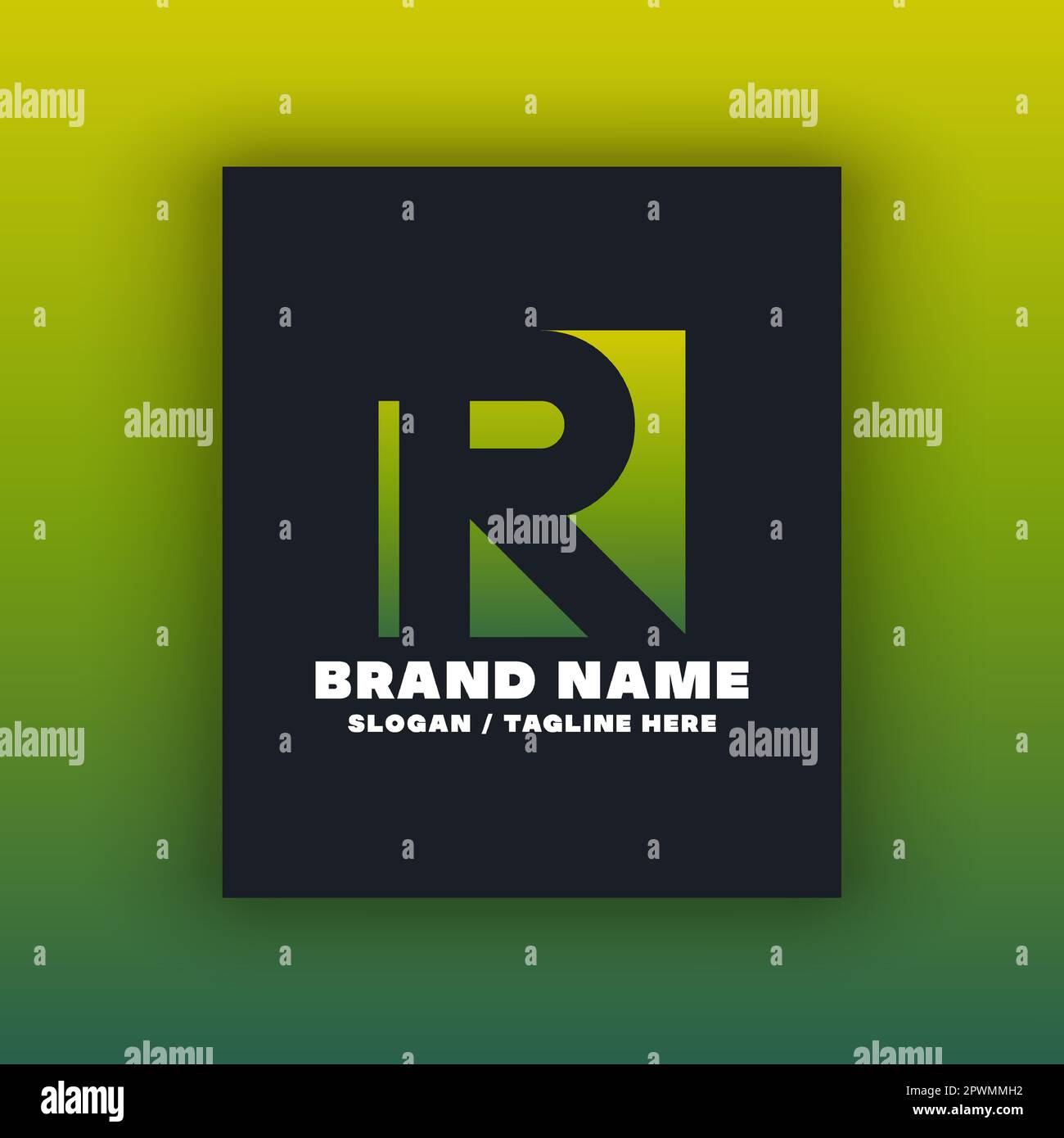 Letter R logo design template. Editable, resizable, vector illustration ...