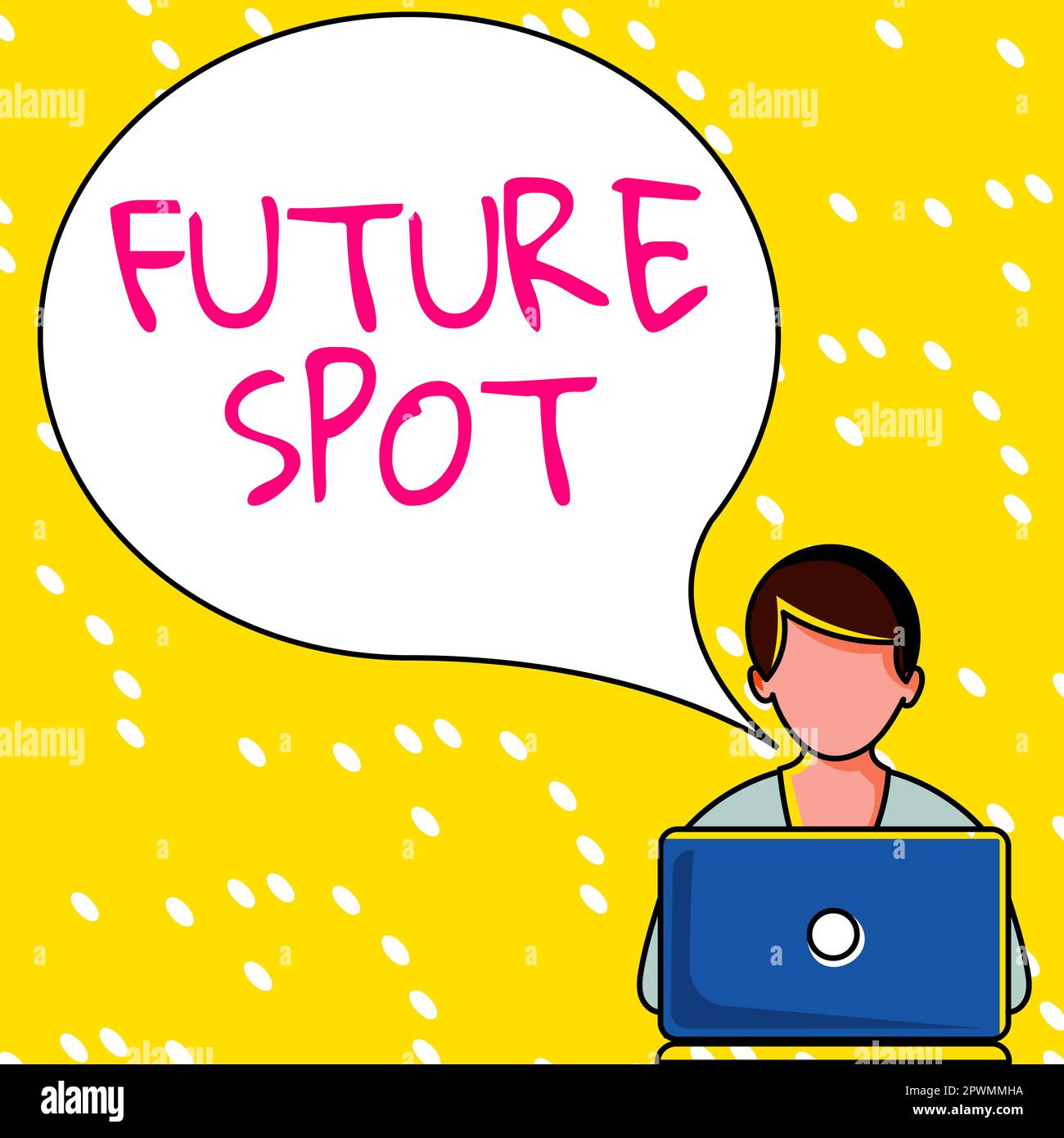 Conceptual caption Future Spot, Word for refers to an action that will ...