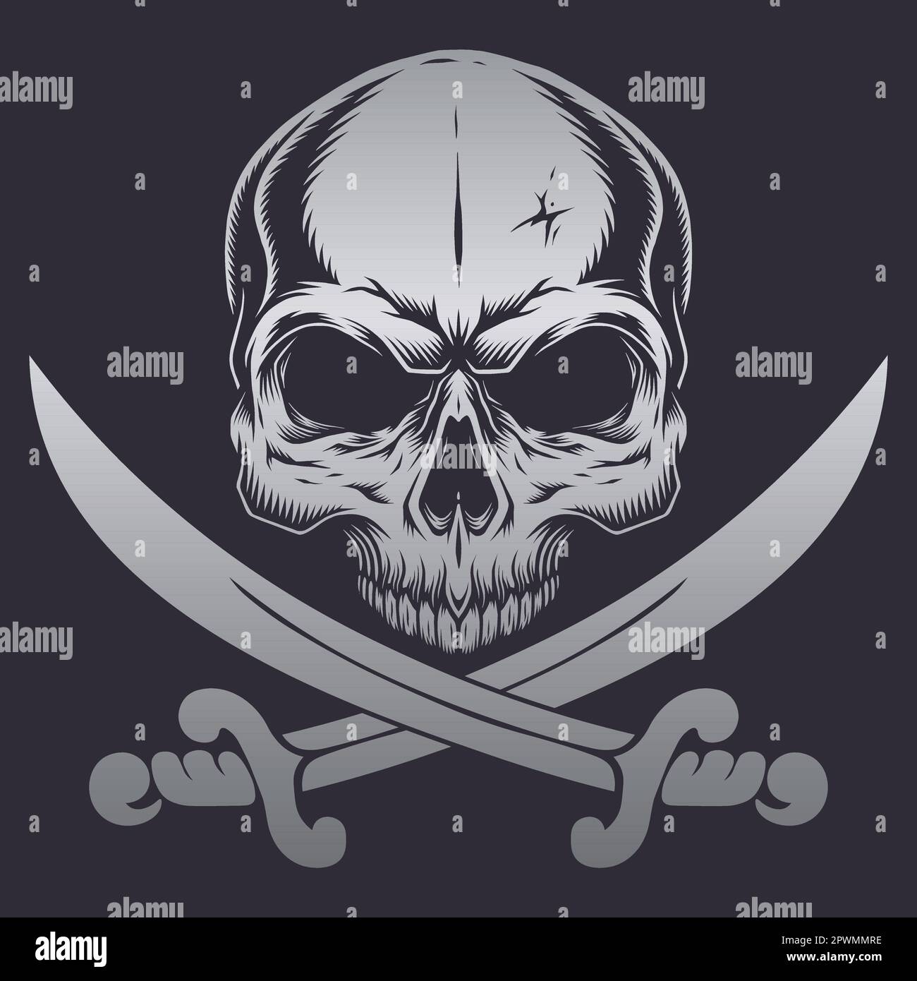 Sword and skull design vector. Editable, resizable, EPS 10, vector ...