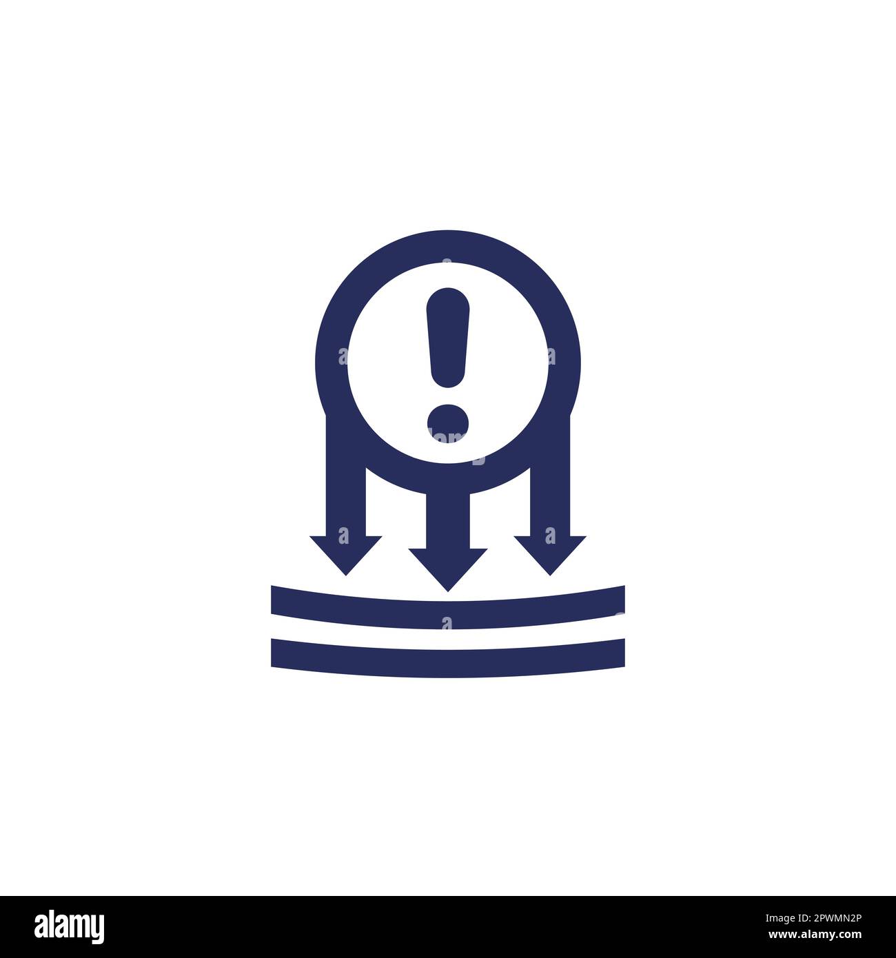 high pressure warning icon, vector Stock Vector Image & Art - Alamy