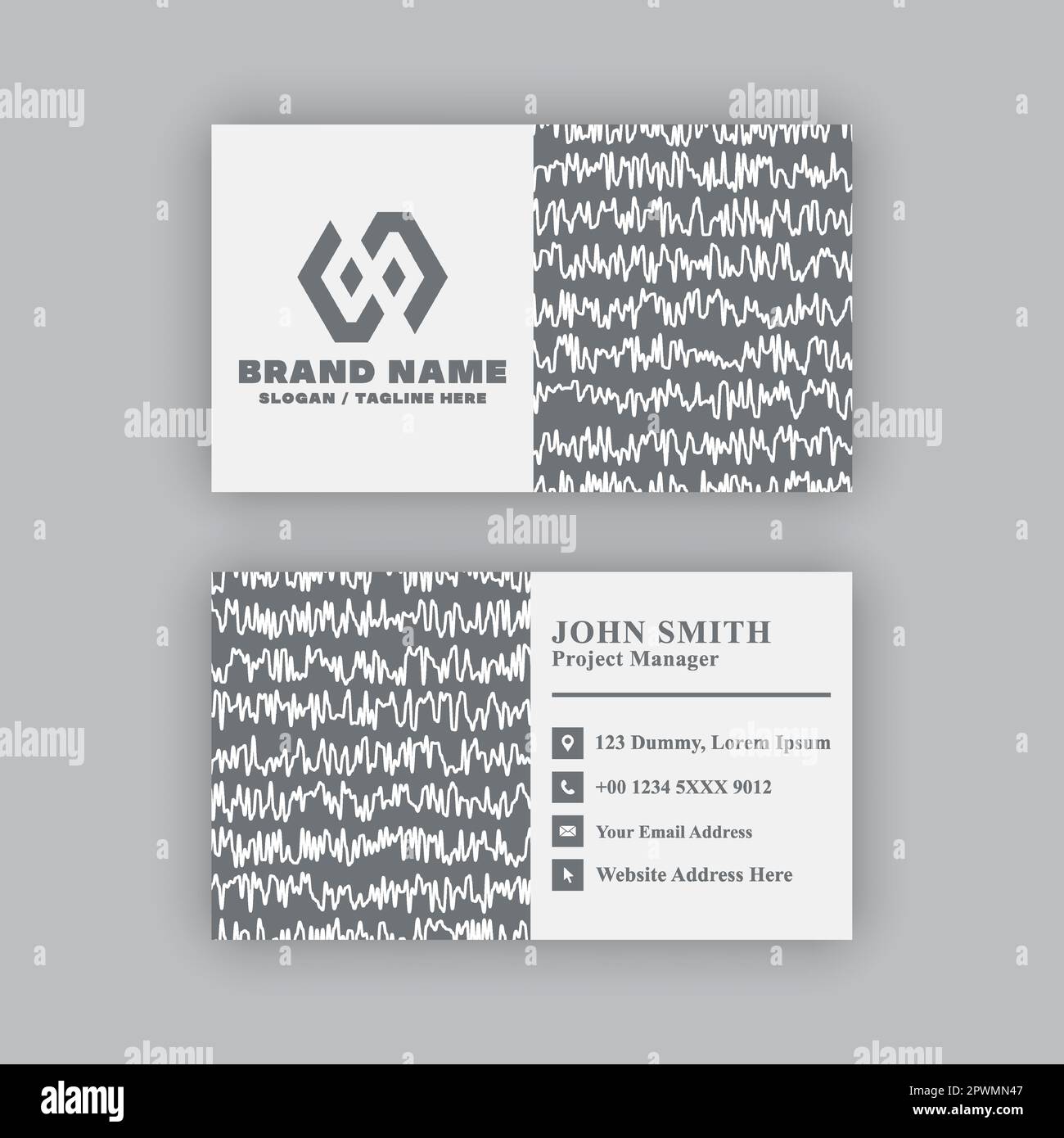 Simple, modern and elegant business card design template. Editable ...