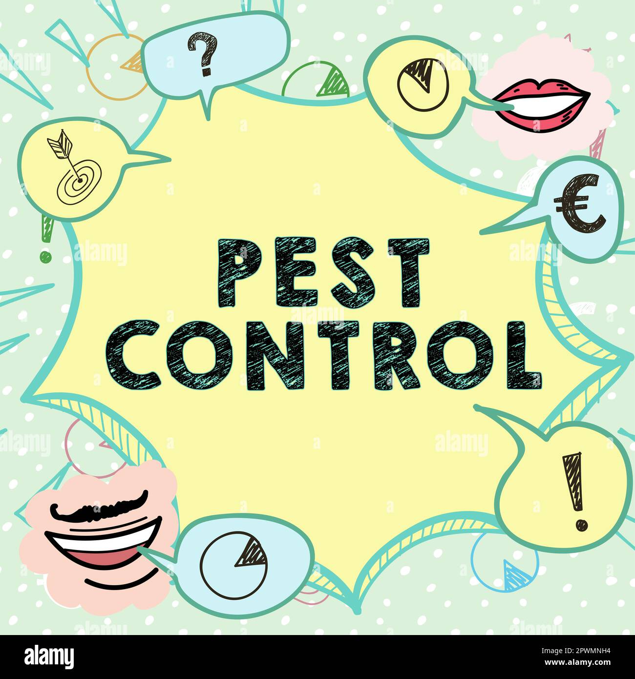 Sign displaying Pest Control, Conceptual photo Killing destructive ...
