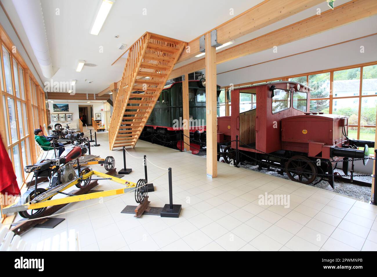 Interior view of the Flam Railway Museum, Flam town, Flamsdalen Valley ...
