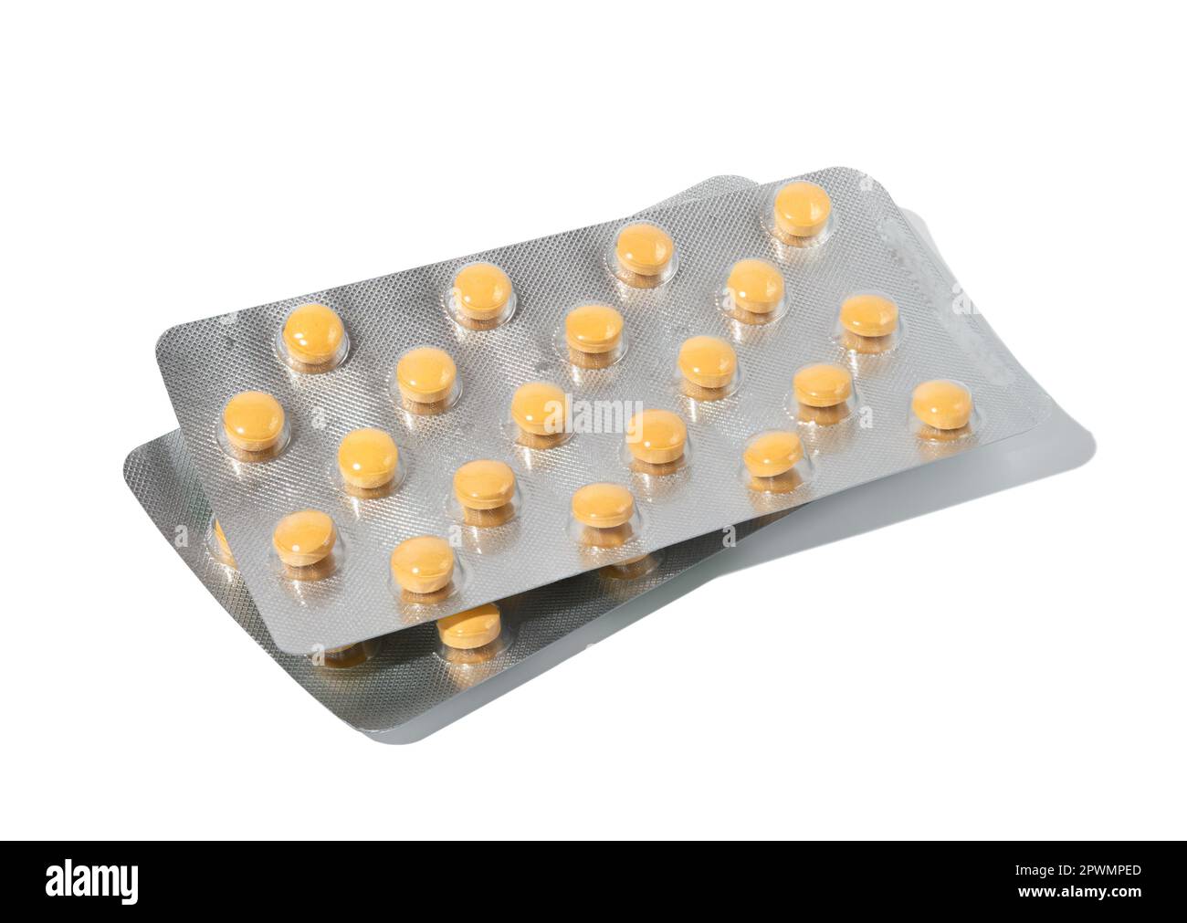 Blister pack of tablet on gray background Cut Out Stock Images ...