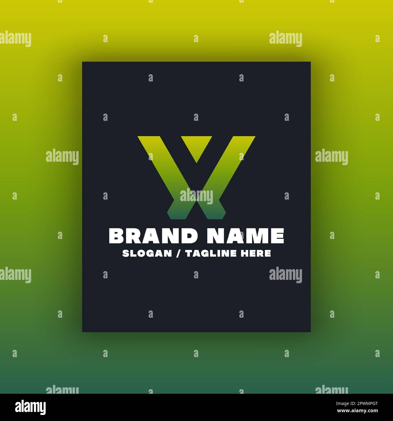 Letter V logo design template. Editable, resizable, vector illustration ...