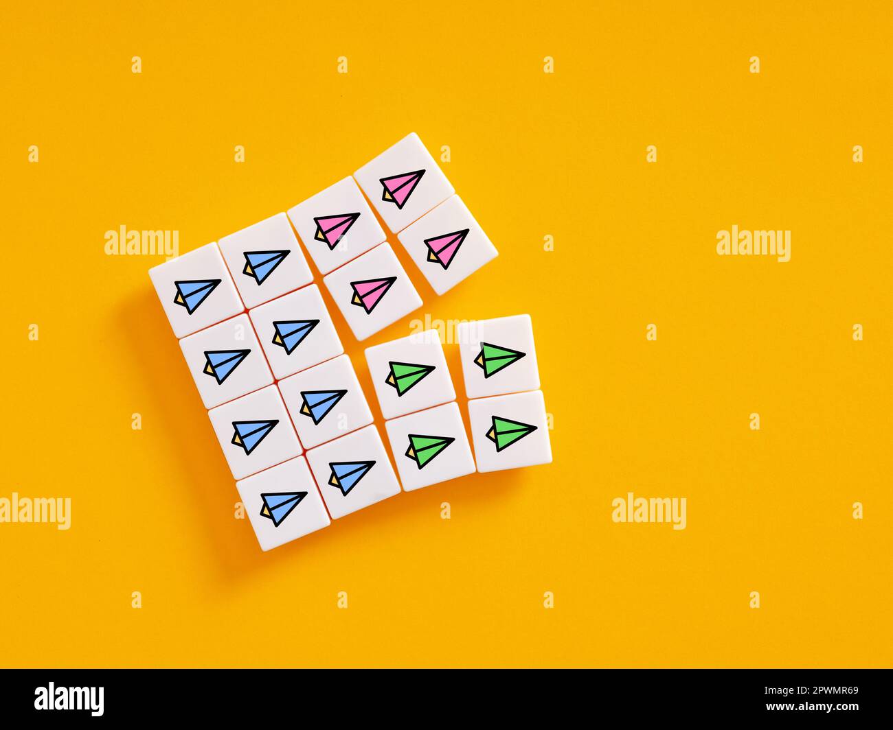 Separation and split in the team. Collapsing teamwork. Conflict of ...