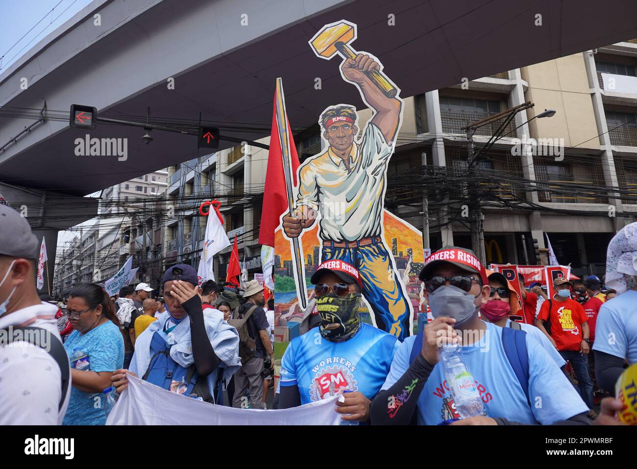 Manila, NCR, Philippines. 1st May, 2023. Various Filipino labor groups ...