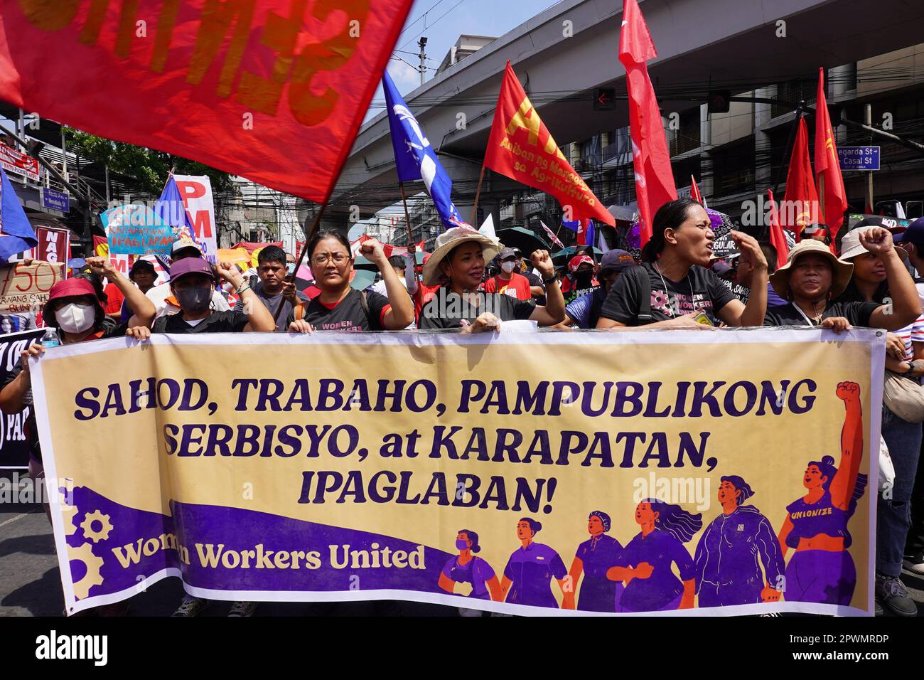 Manila, NCR, Philippines. 1st May, 2023. Various Filipino labor groups ...