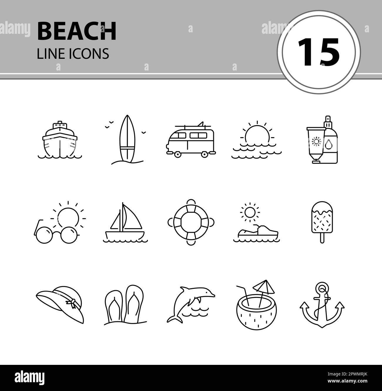 Minimal tropical beach Black and White Stock Photos & Images - Alamy