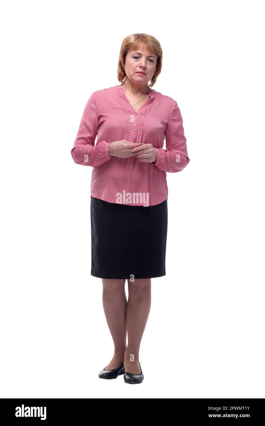 Mature woman face vision Cut Out Stock Images & Pictures - Alamy