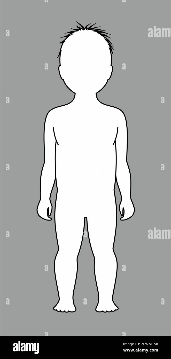 Figure of a toddler. Front view Stock Vector Image & Art - Alamy