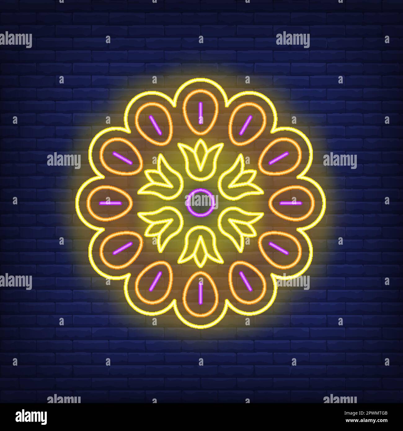 Circular brick pattern Stock Vector Images - Alamy