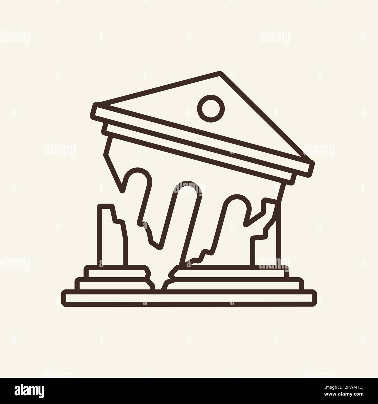 Collapse breakdown Stock Vector Images - Alamy