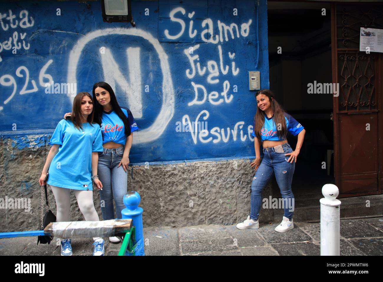 Naples, Italy - April 30, 2023: In the football match between Napoli ...