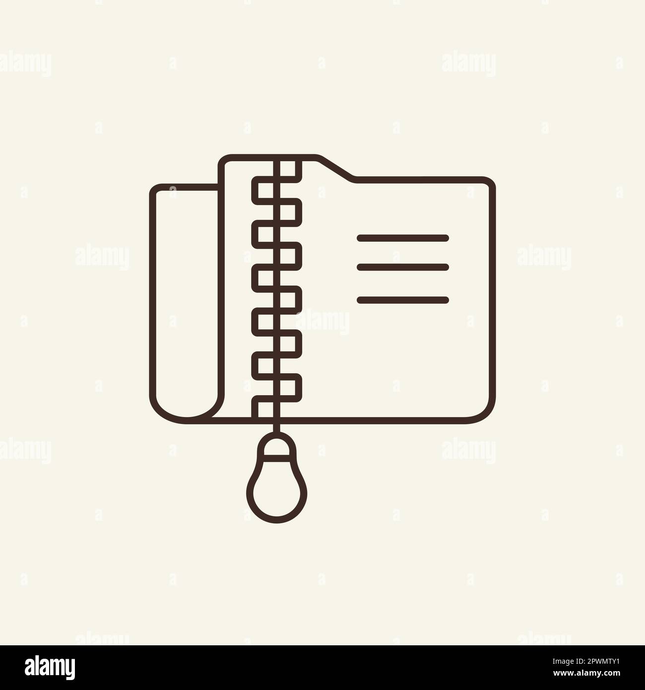 Zip folder Stock Vector Images - Alamy