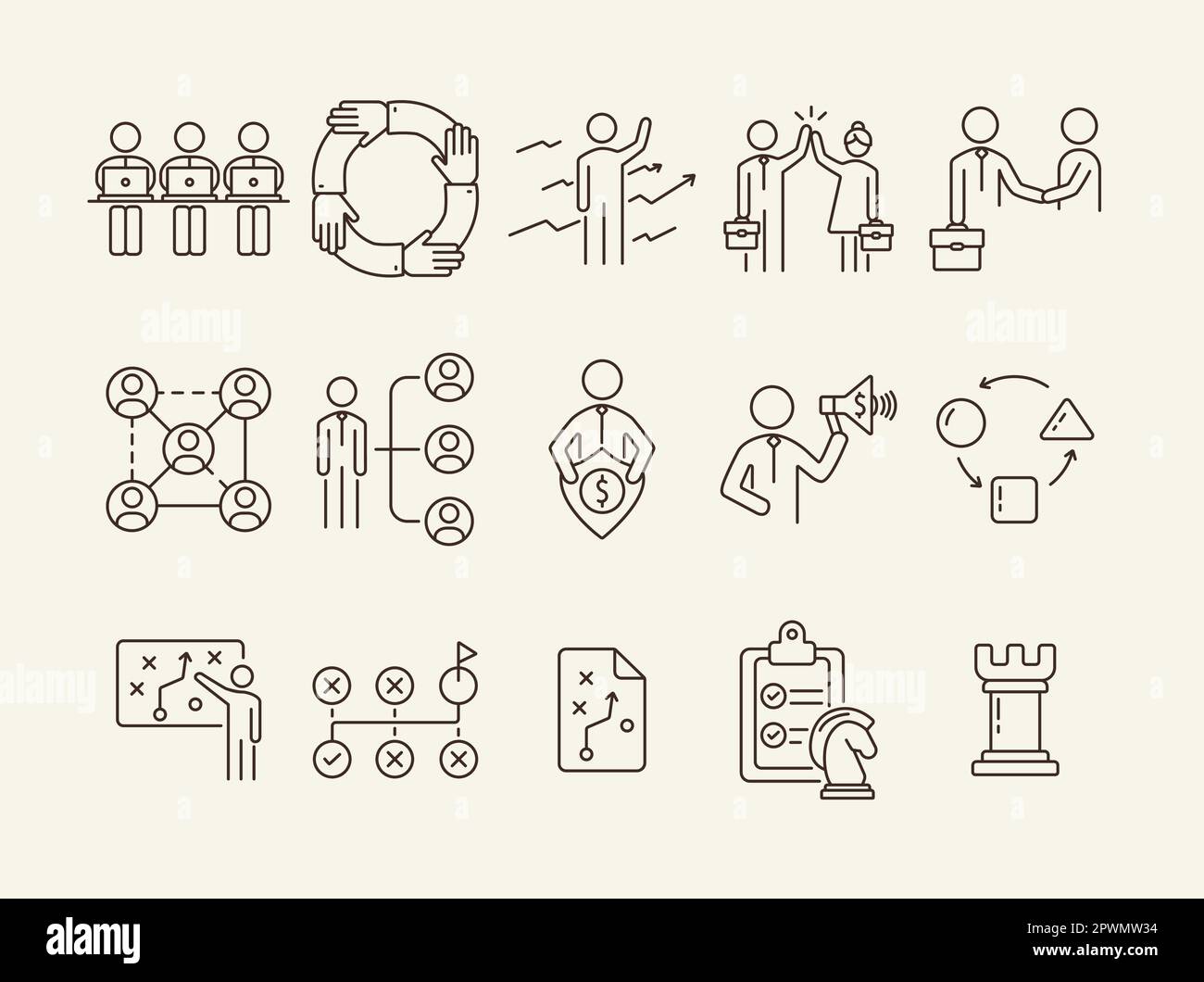 Business project icons Stock Vector Image & Art - Alamy