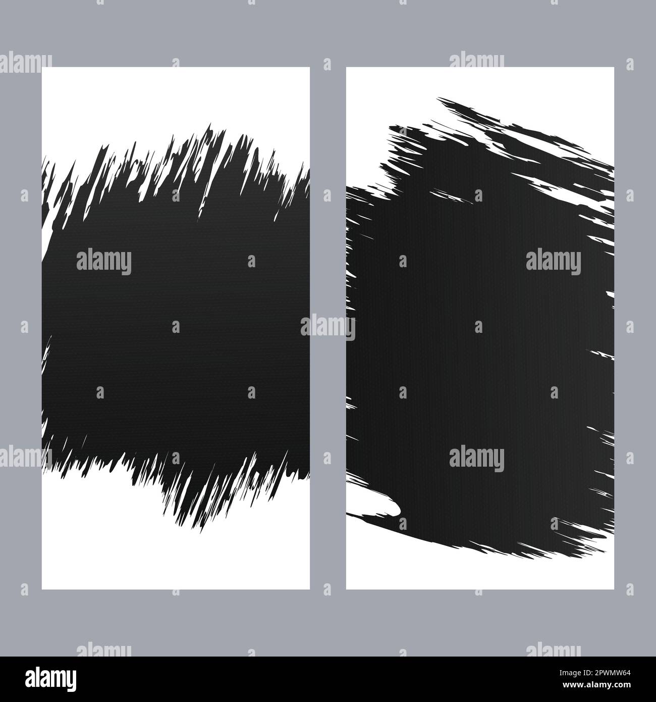 Abstract black and white banner template. Editable, resizable, EPS 10 ...