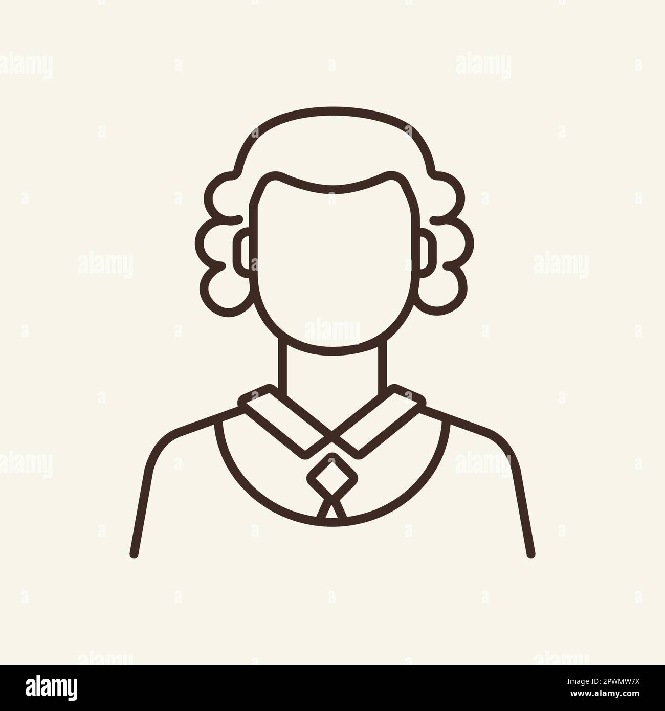 Judge line icon Stock Vector Image & Art - Alamy