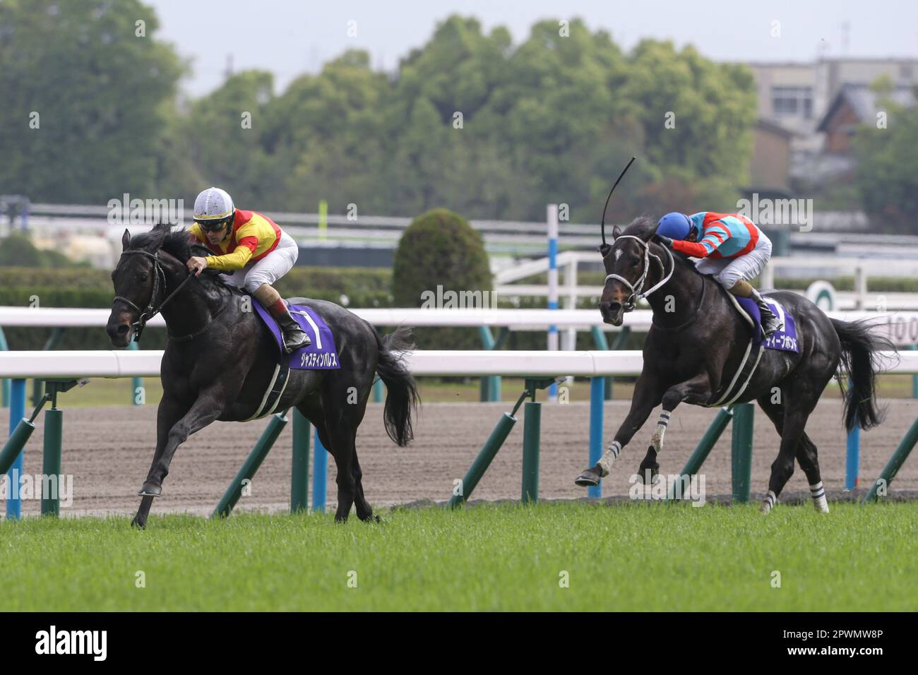Kyoto, Japan. 30th Apr, 2023. Justin Palace and jockey Christophe ...