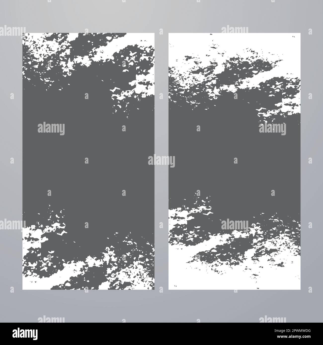 Abstract black and white banner template. Editable, resizable, EPS 10 ...