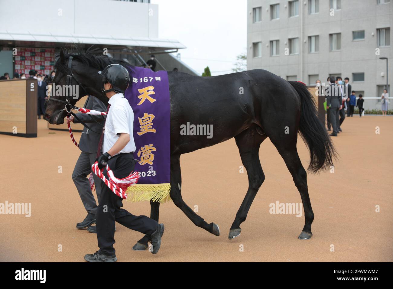 Kyoto, Japan. 30th Apr, 2023. Justin Palace won the Tenno Sho (Spring ...