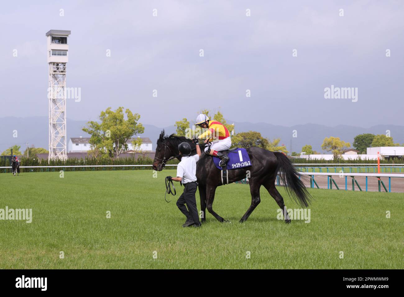 Kyoto, Japan. 30th Apr, 2023. Justin Palace and jockey Christophe ...
