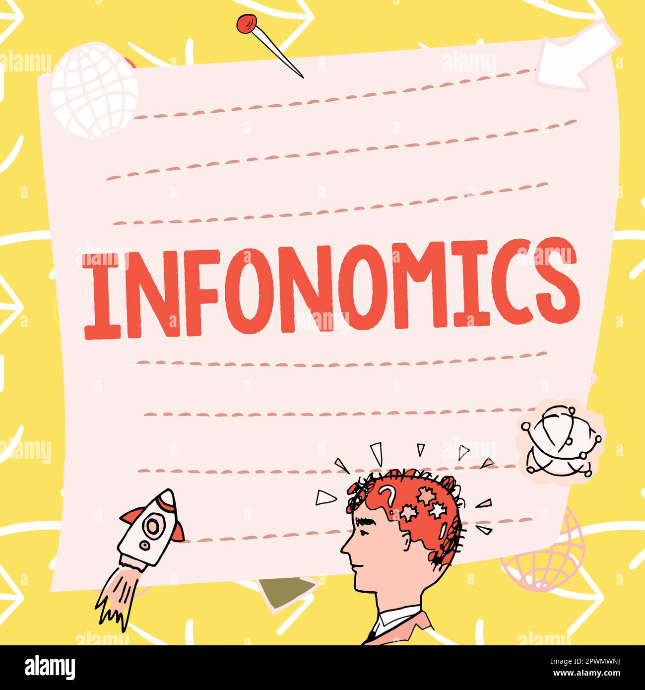 Handwriting text Infonomics, Concept meaning visual image used to ...
