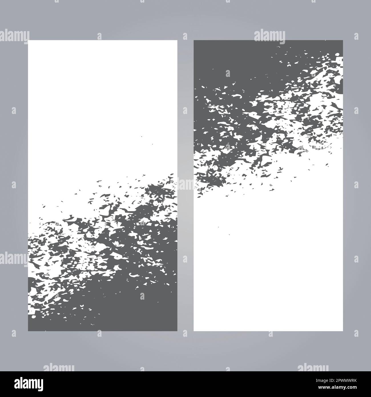 Abstract black and white banner template. Editable, resizable, EPS 10 ...