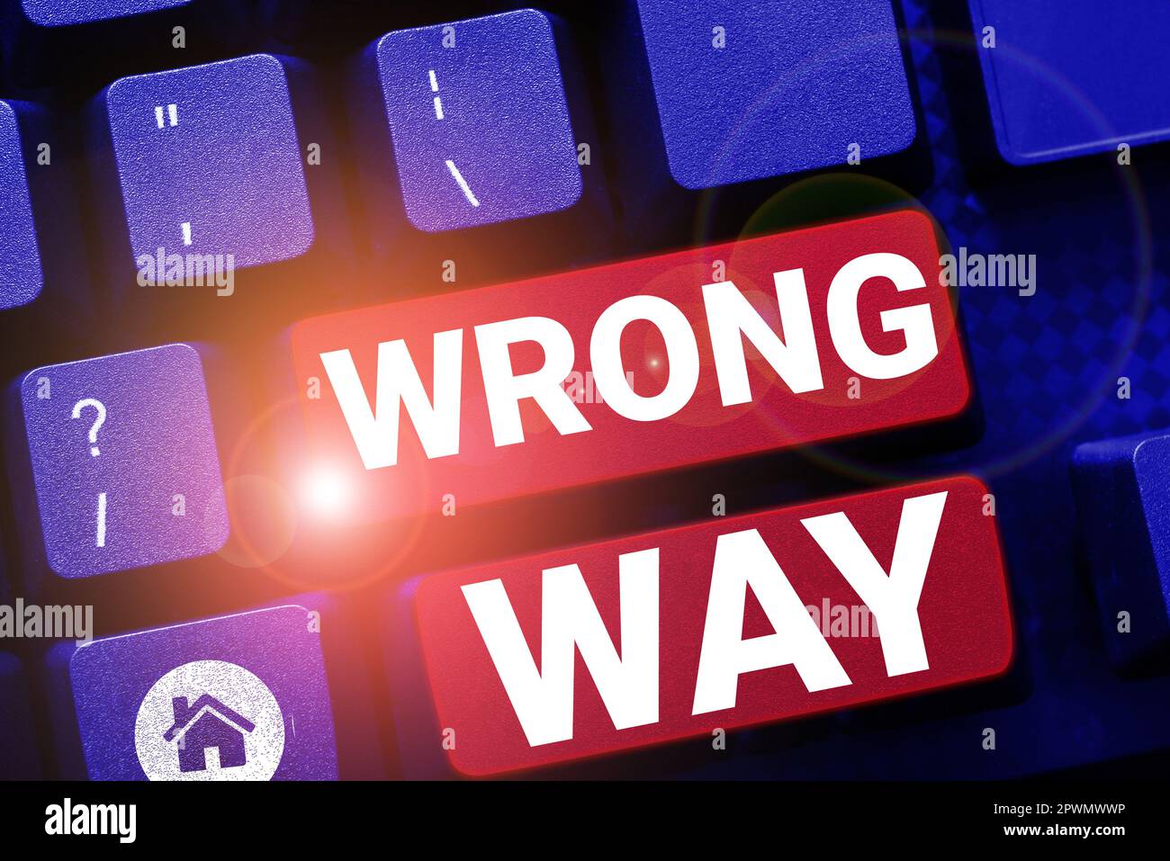 Inspiration showing sign Wrong Way, Business overview taking an ...