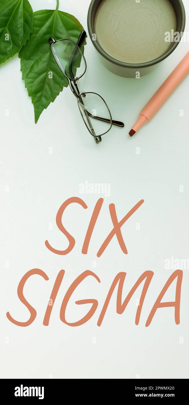 Writing Displaying Text Six Sigma Internet Concept Management