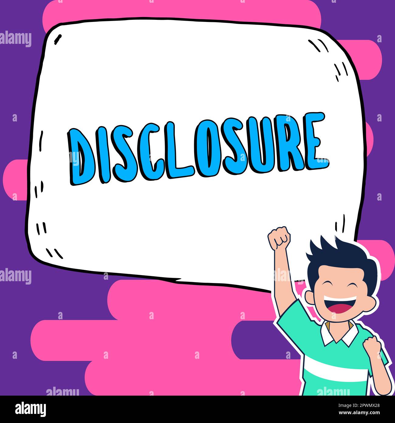 Writing Displaying Text Disclosure Internet Concept The Action Of Making New Or Secret