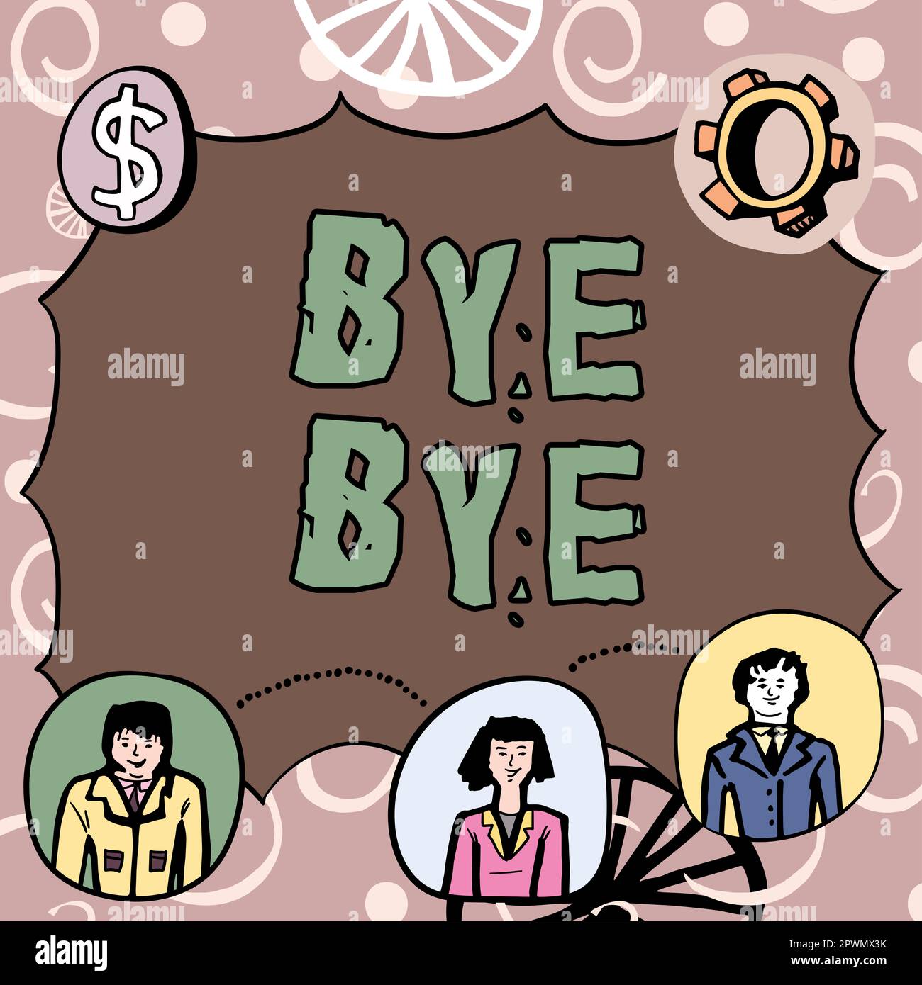Sign displaying Bye Bye, Conceptual photo Greeting for leaving Farewell ...