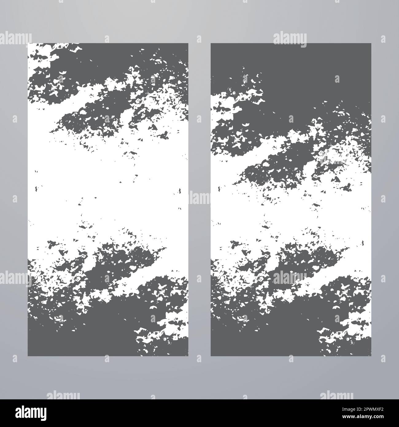 Abstract black and white banner template. Editable, resizable, EPS 10 ...