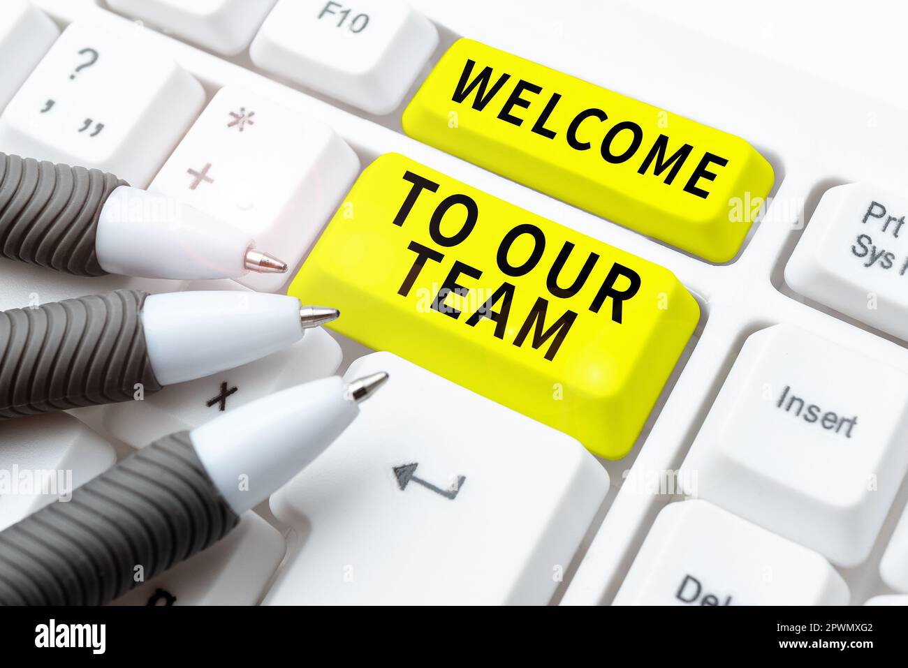 Sign displaying Welcome To Our Team, Concept meaning introducing ...