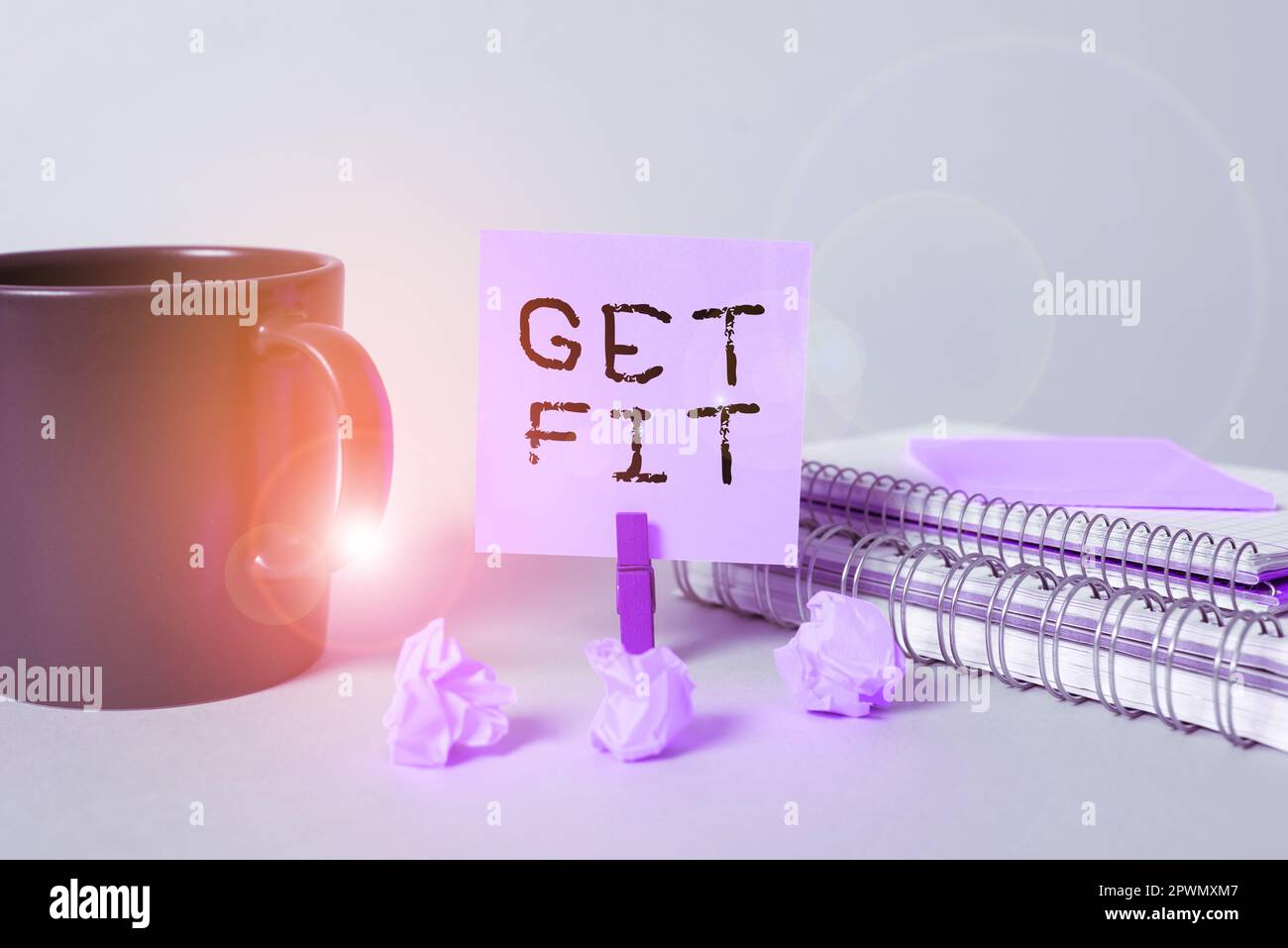 Sign displaying Get Fit, Business idea right size or shape for someone ...