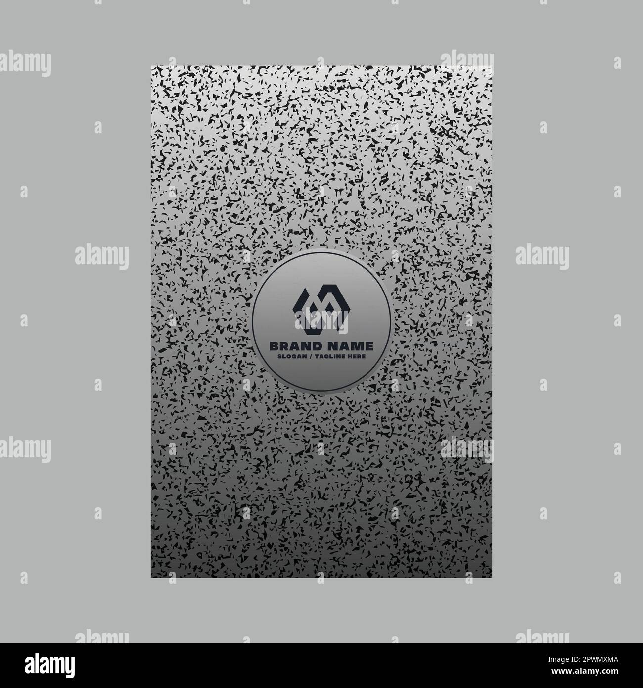 Modern poster with gritty texture style. Editable, resizable, EPS 10 ...