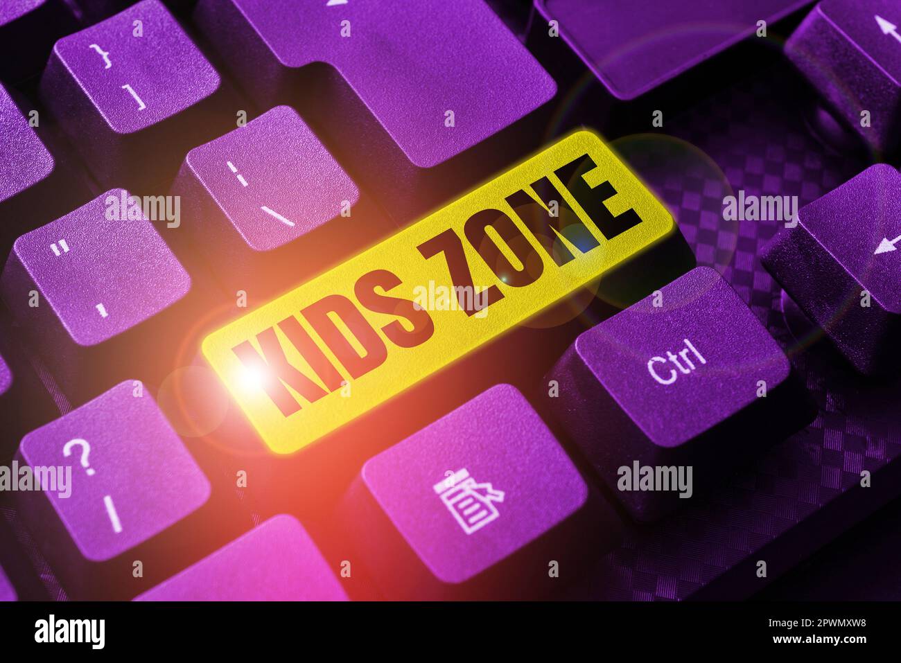 Inspiration showing sign Kids Zone, Word Written on An area or a region ...