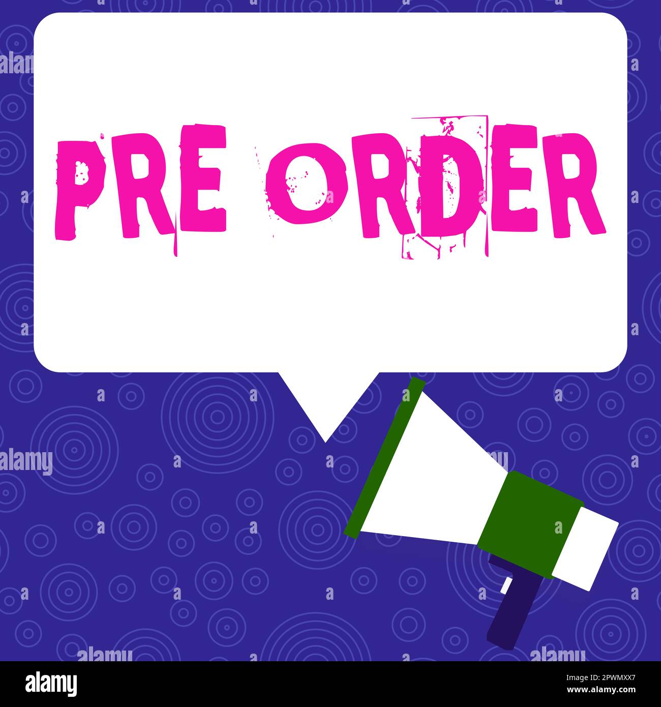 Conceptual caption Pre Order, Business showcase an order for a product ...