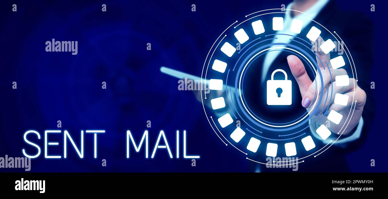 Conceptual caption Sent Mail, Business overview Event where a letter to ...