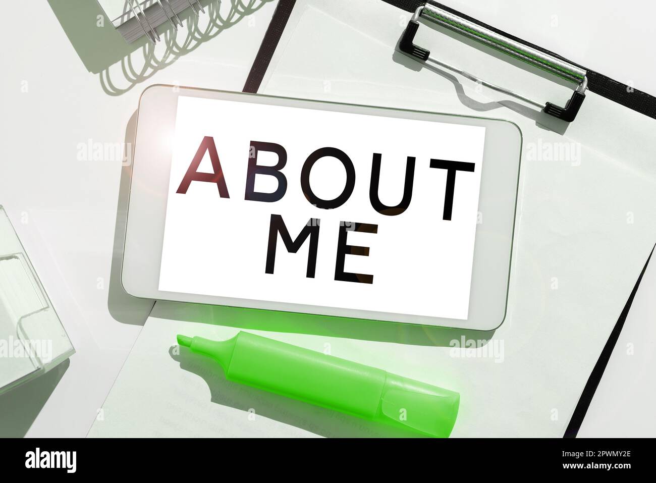 Inspiration showing sign About Me, Word for My Personal Characteristics ...