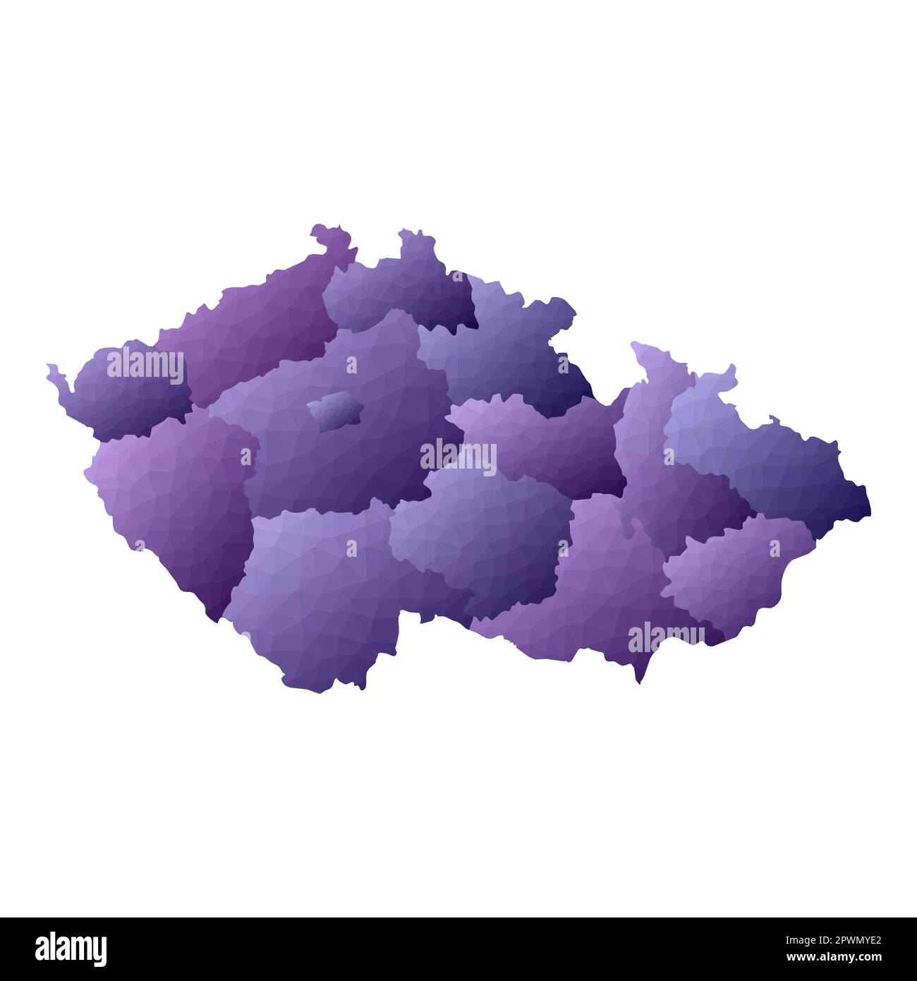 Czech rep map Stock Vector Images - Alamy