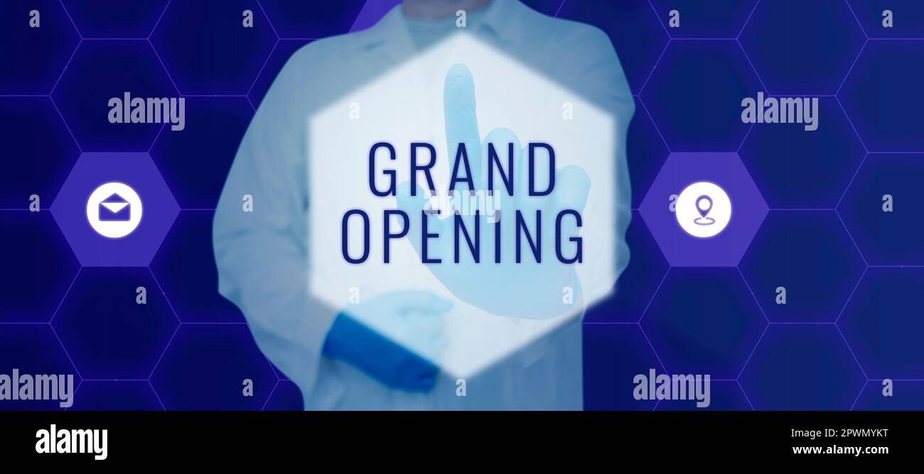 Conceptual display Grand Opening, Conceptual photo Ribbon Cutting New ...