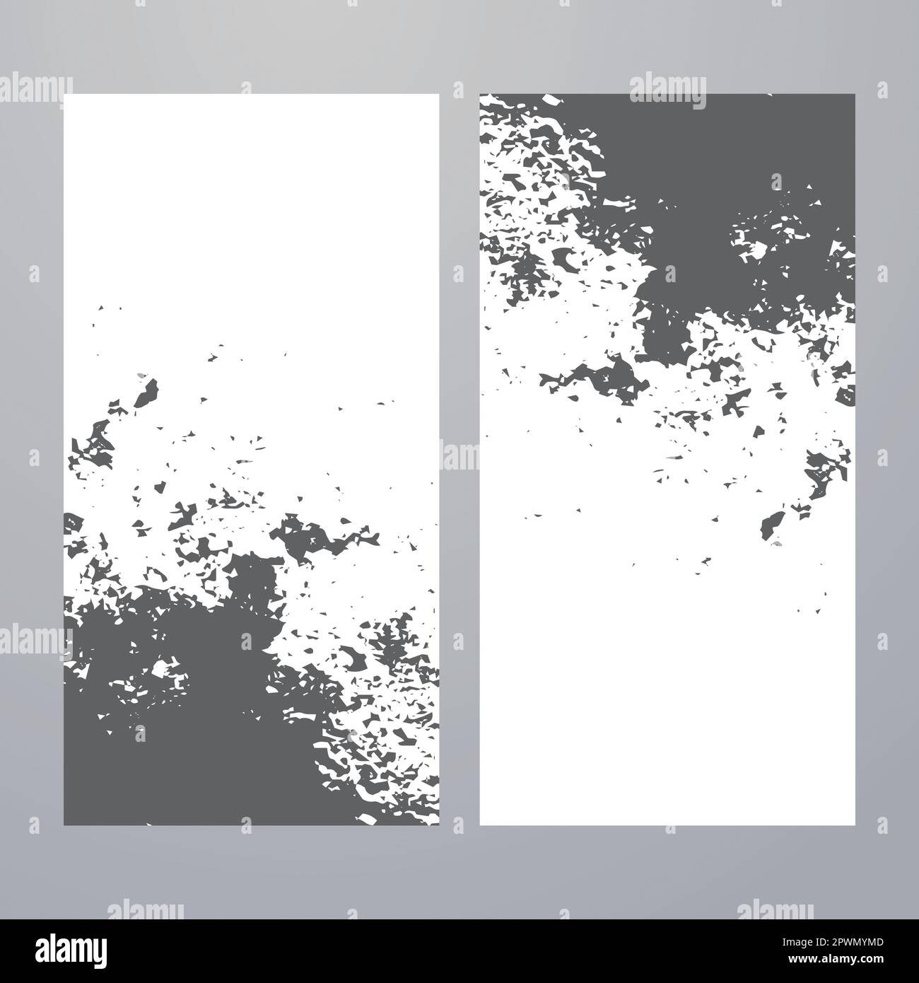 Abstract black and white banner template. Editable, resizable, EPS 10 ...